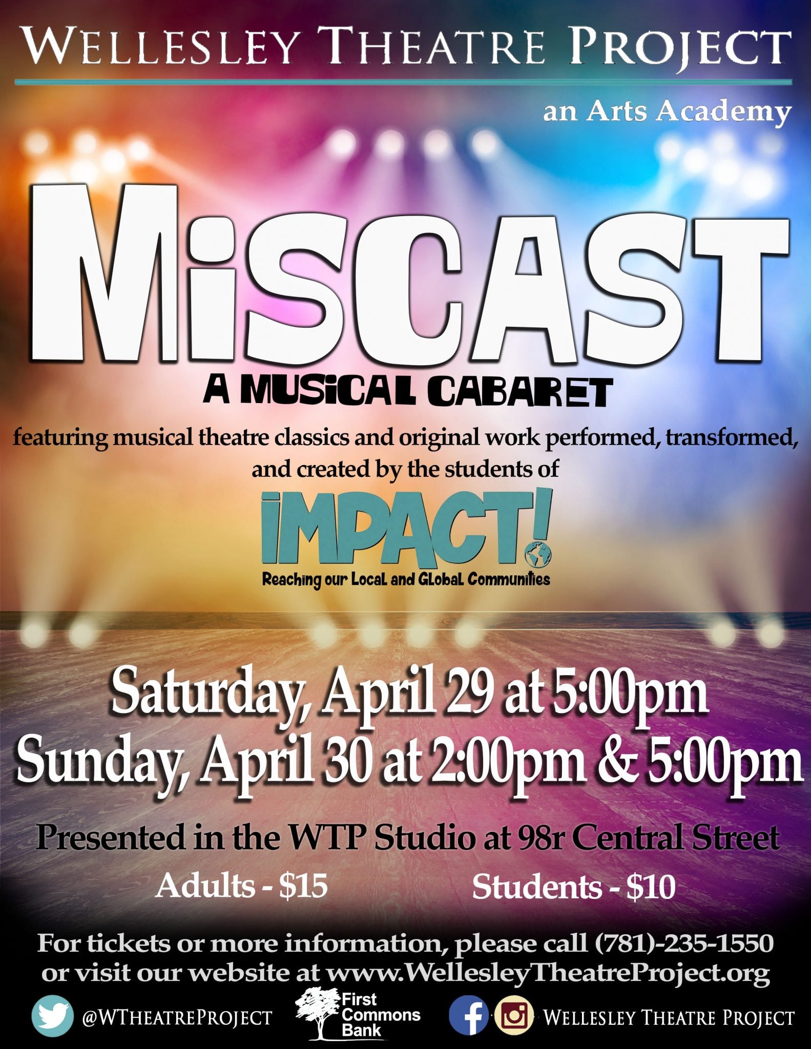 Wellesley Theatre Project to present MISCAST: A Musical Cabaret - The ...