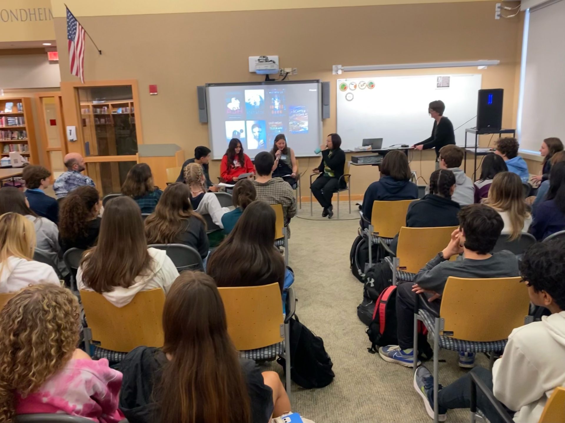 Author Malinda Lo speaks to Wellesley High students about her novels ...