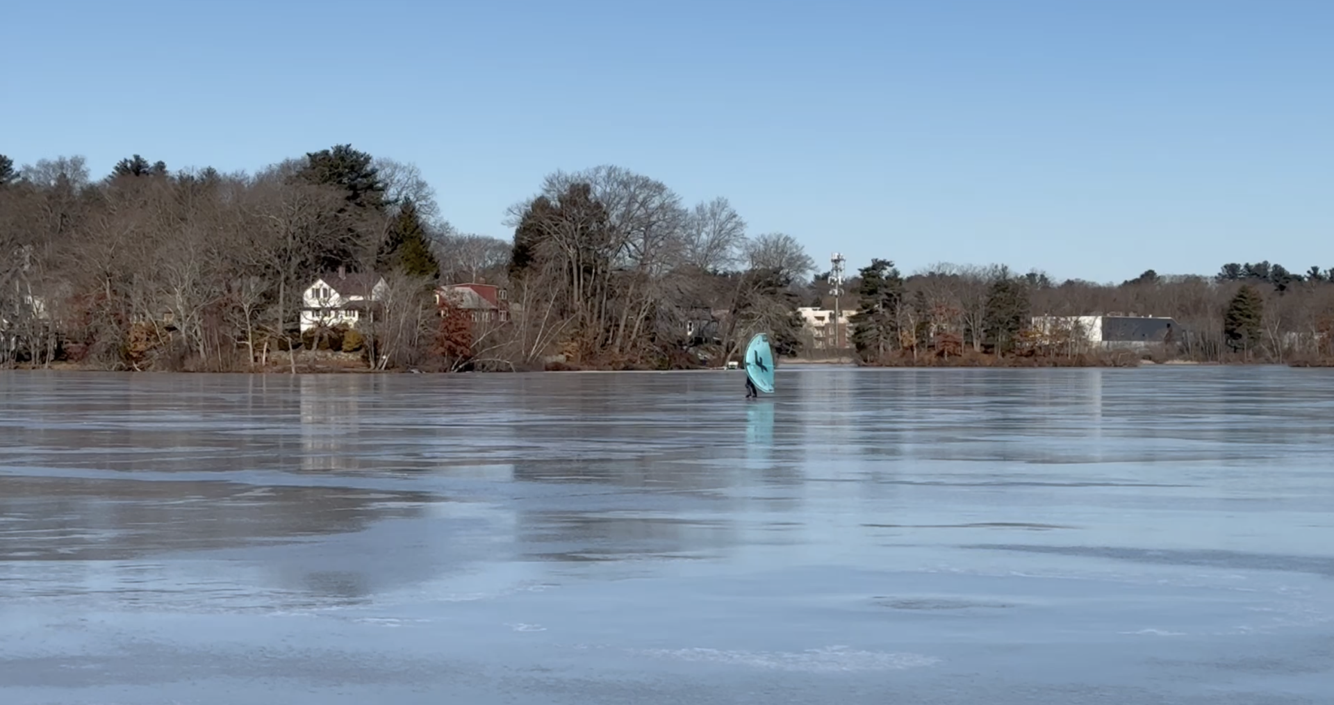 Skate sailing on Morses Pond in Wellesley - The Swellesley Report