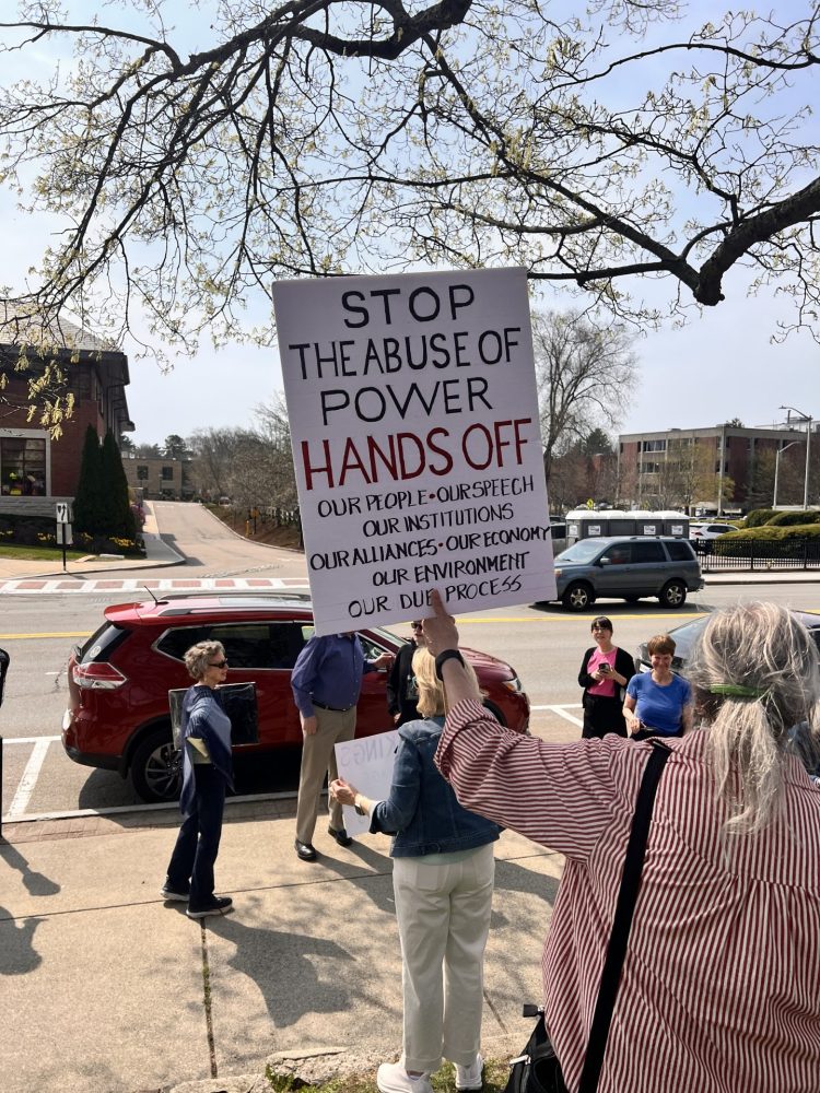 'No Kings Day' rally held in front of Wellesley Town Hall - The ...