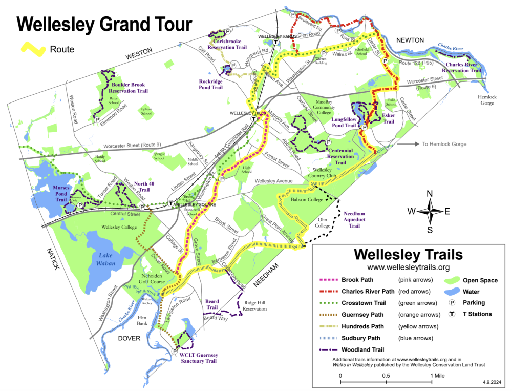 Wellesley Grand Tour: Guided trail hike to cover 11 miles on June 14 ...