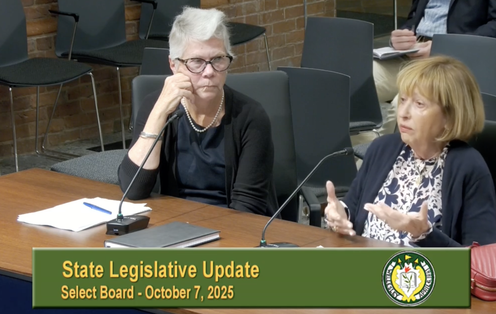 Sen. Creem, Rep. Peisch update Wellesley Select Board on MassBay plans ...
